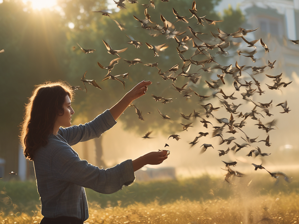 An Offering to the Hungry Birds – A Small Blue Marble